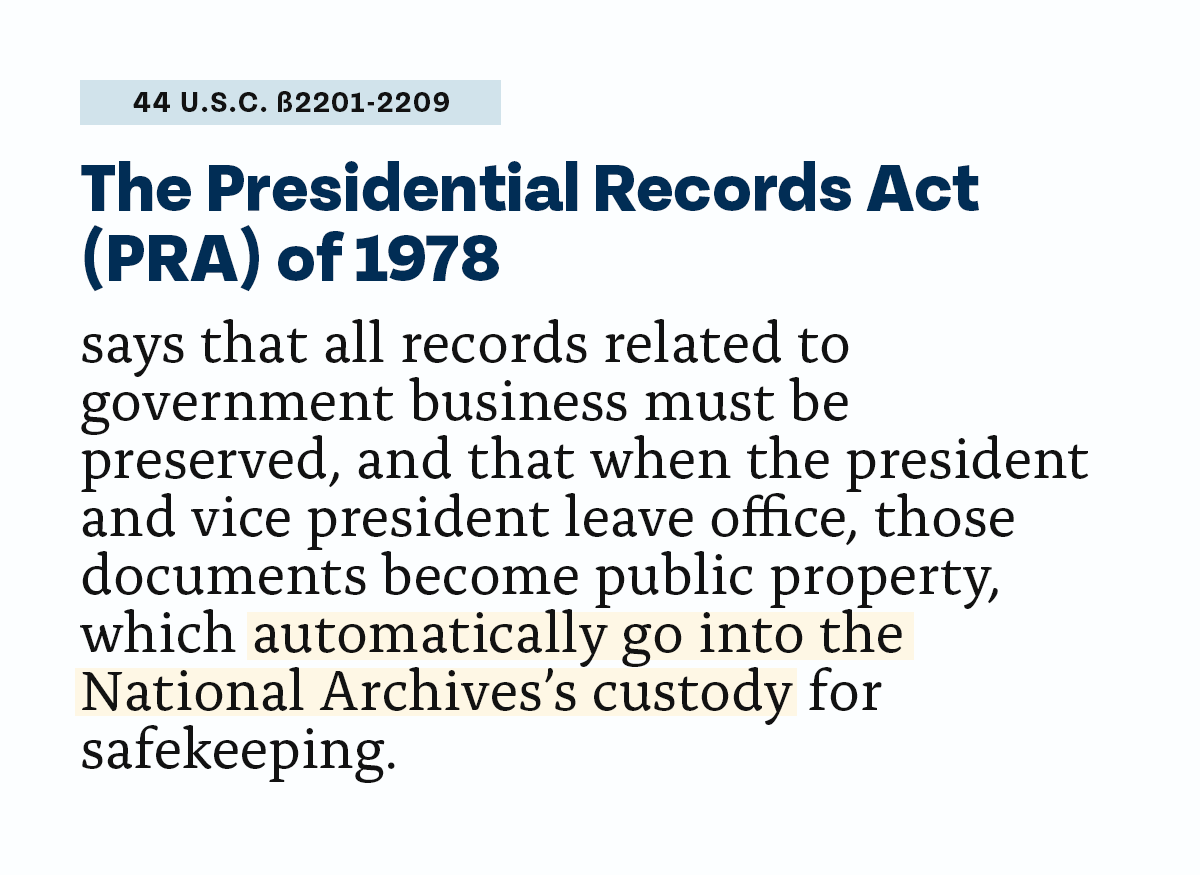 Donald Trump is lying about the Presidential Records Act - CREW ...