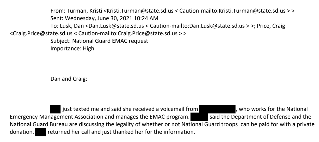 How Kristi Noem's team prepared to defend a $1 million donation to send ...