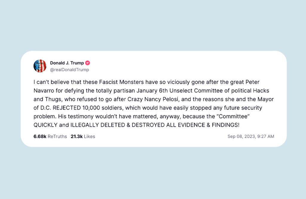 Trump has spread conspiracy theories about January 6th more than 175 ...