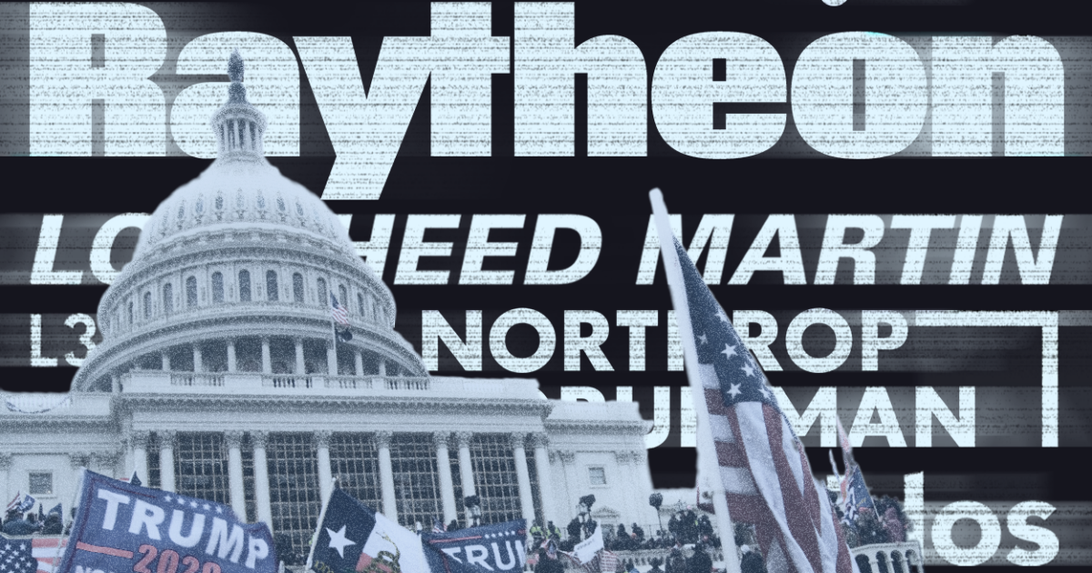 The defense industry is the biggest supporter of the Sedition Caucus ...